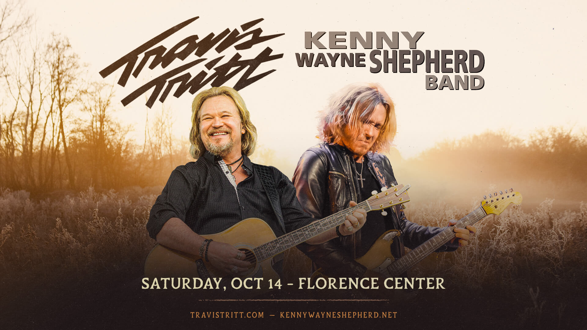 Travis Tritt & Kenny Wayne Shepherd Band – Oct. 14th At Florence Center ...